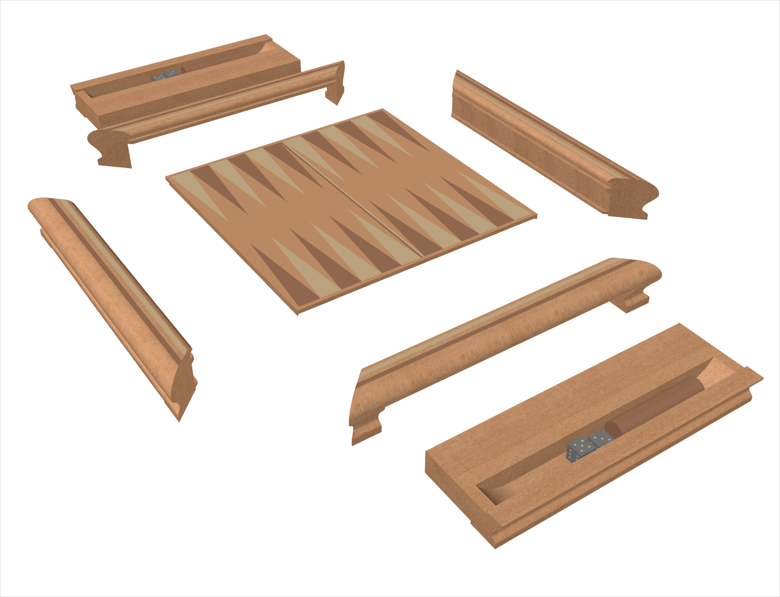 Backgammon Board – Amado Antonini